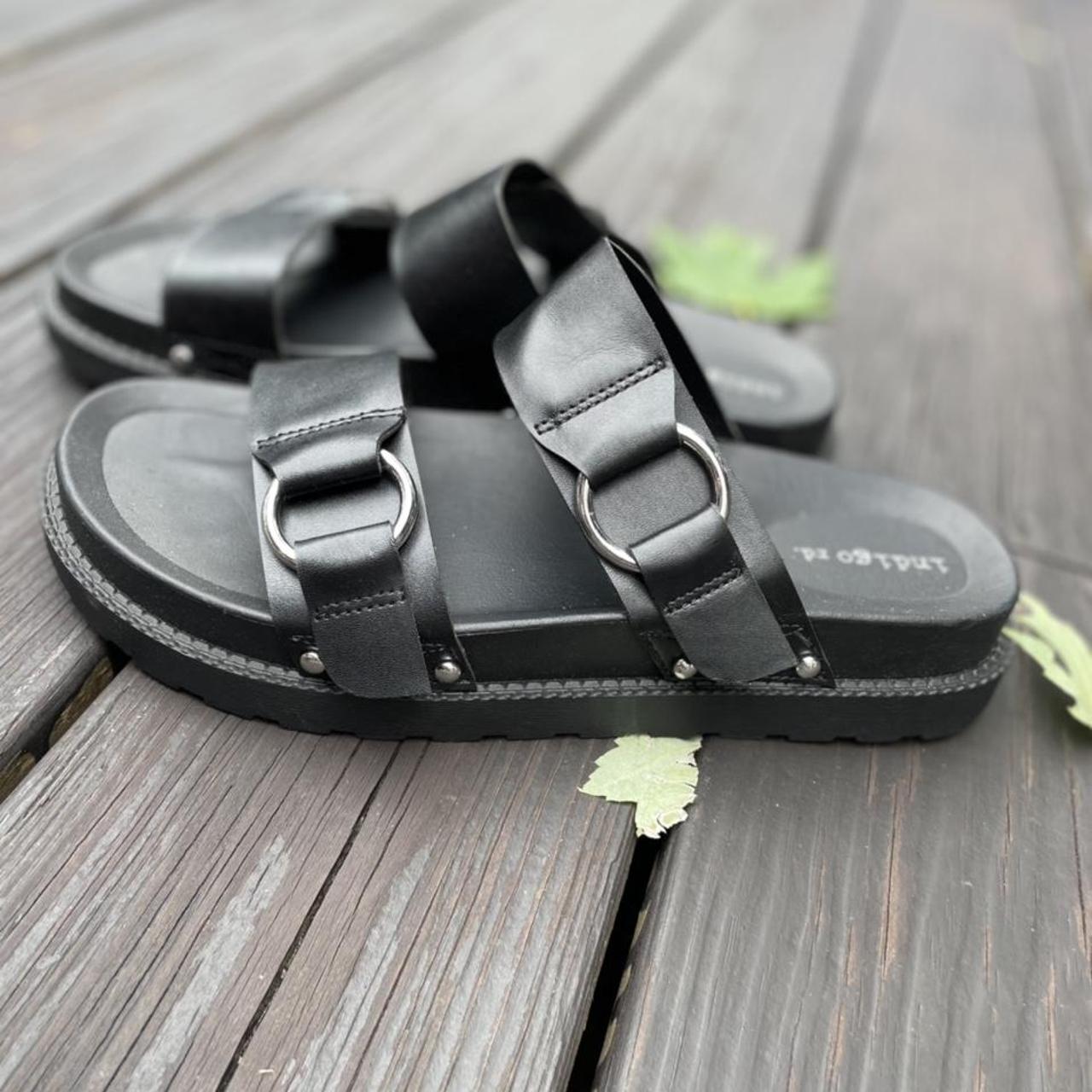 🖤 Black chunky Slides 🖤 Casual slides to make a... - Depop