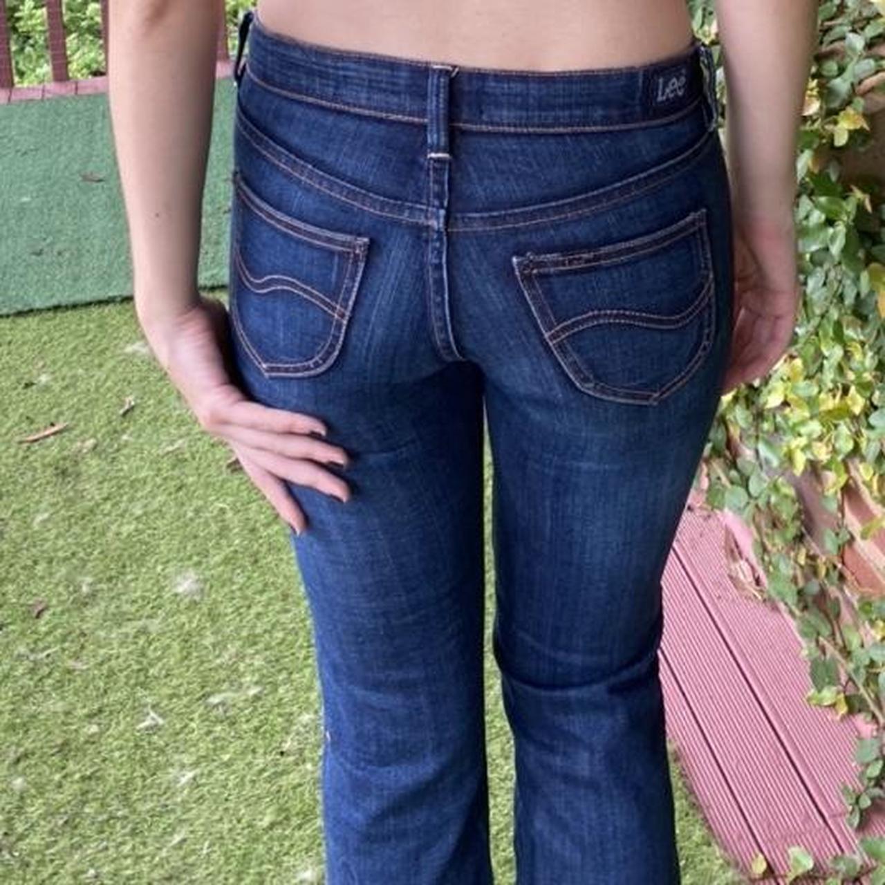 the cutest ever low waist bootcut lee jeans💙🦋 the... - Depop