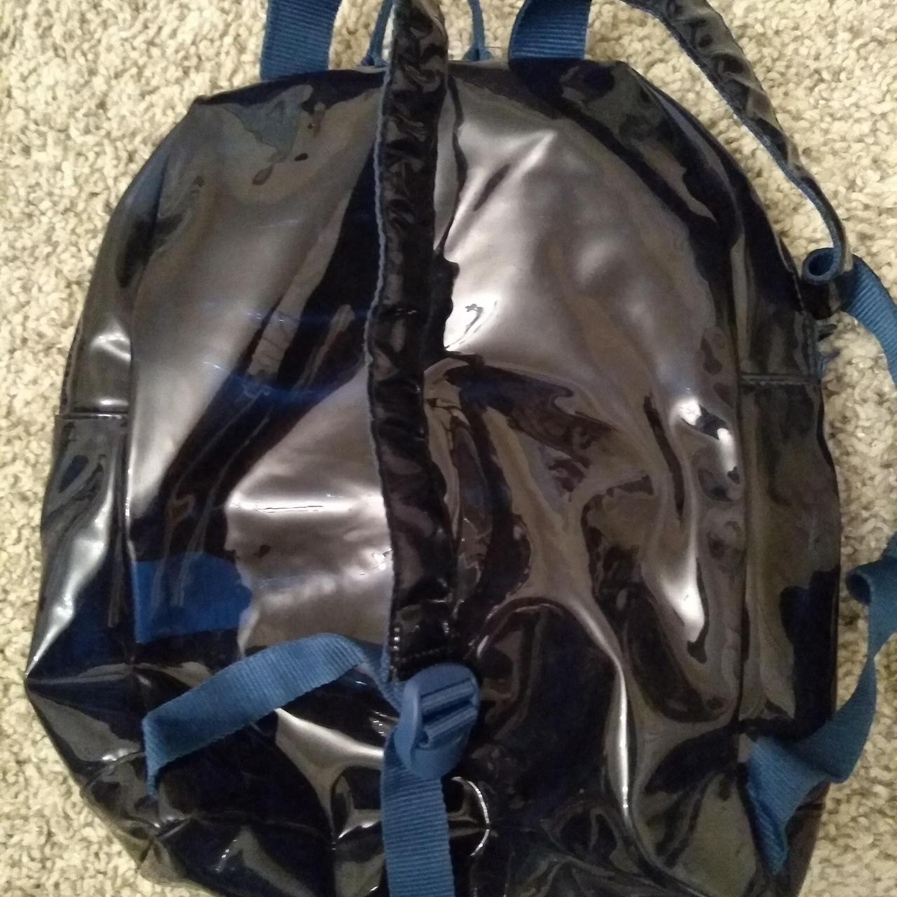 Puma blue clear backpack 15" x 22" In decent... - Depop