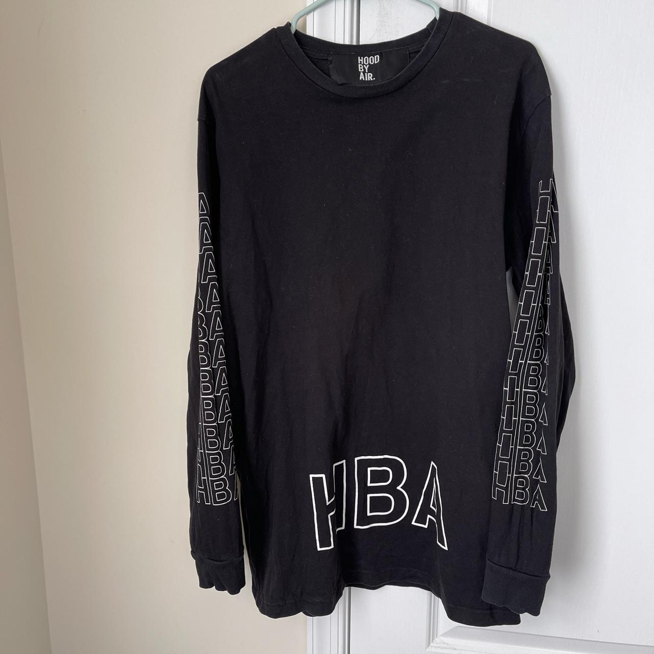 Men’s long sleeve Black Authentic HBA shirt with... - Depop