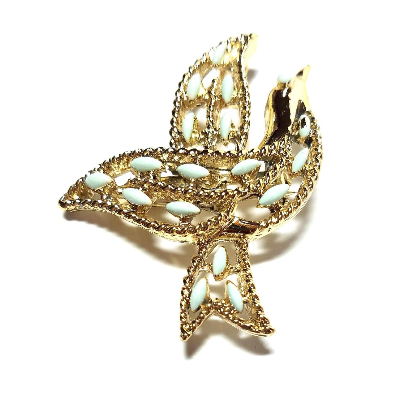 Vintage Gerry's bird in flight is created in shining... - Depop