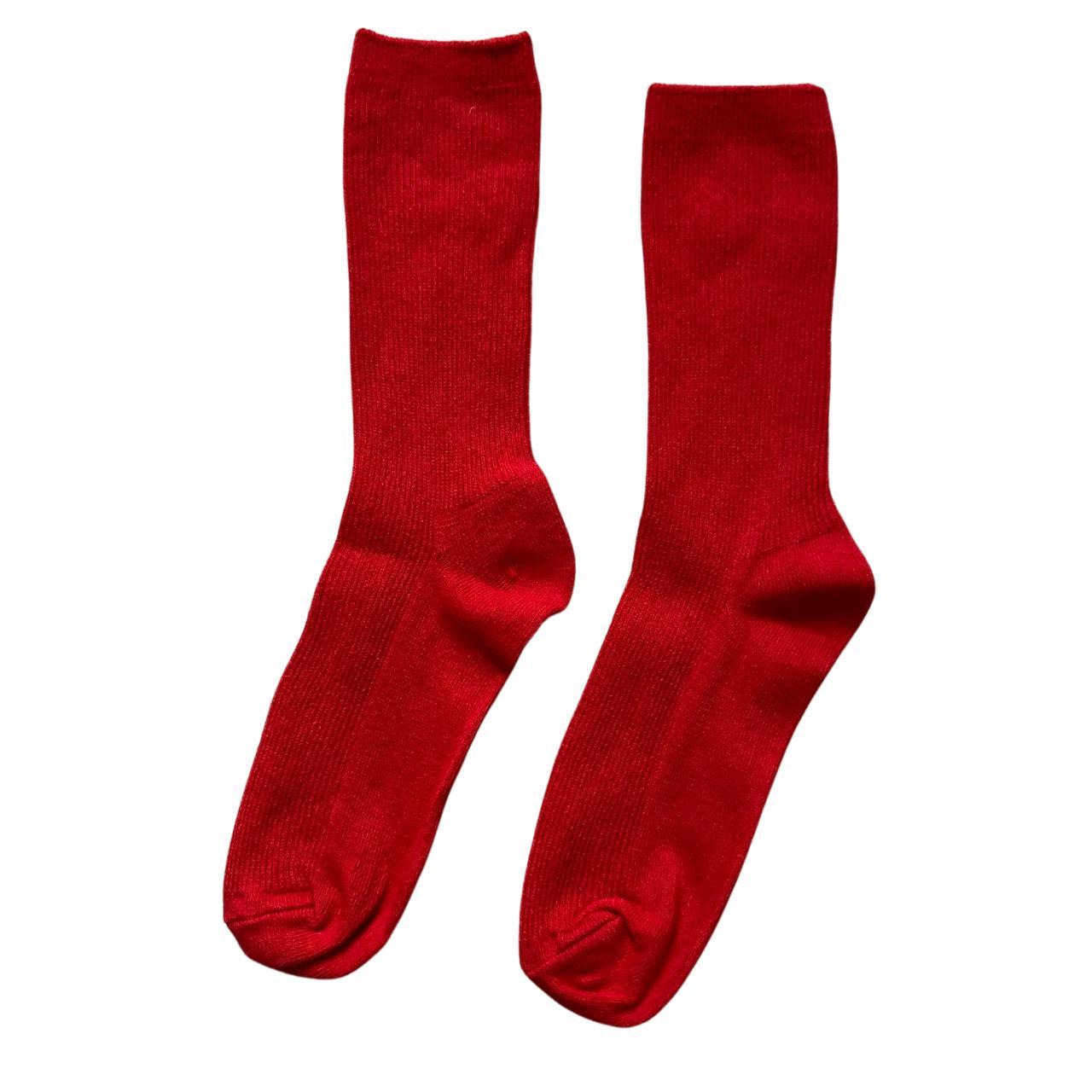 Cherry red🍒 We are loving the sock trend, and these... - Depop