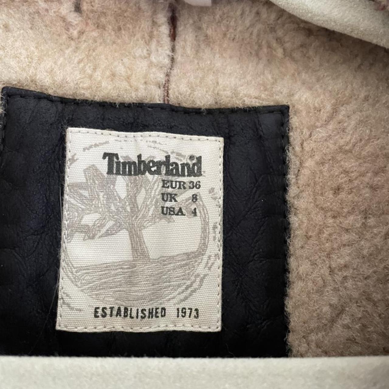 Vintage Timberland wool jacket 100% lambs wool... - Depop