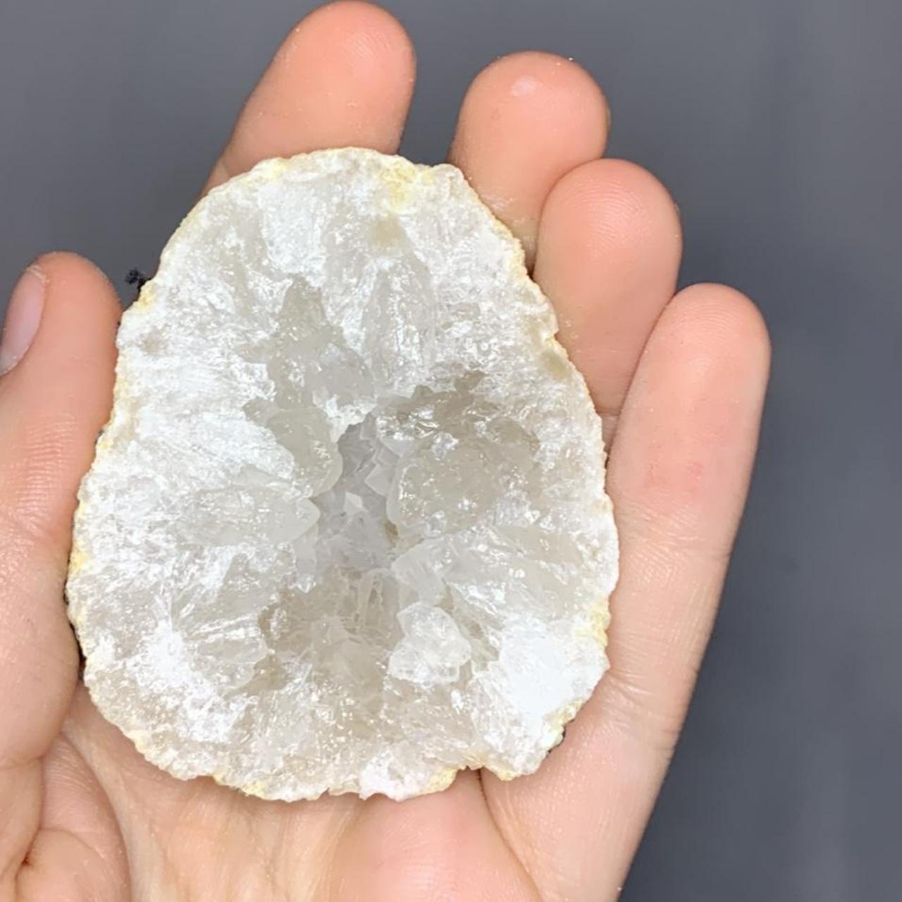 Clear quarts geode beautiful Crystal Quartz Geodes... - Depop