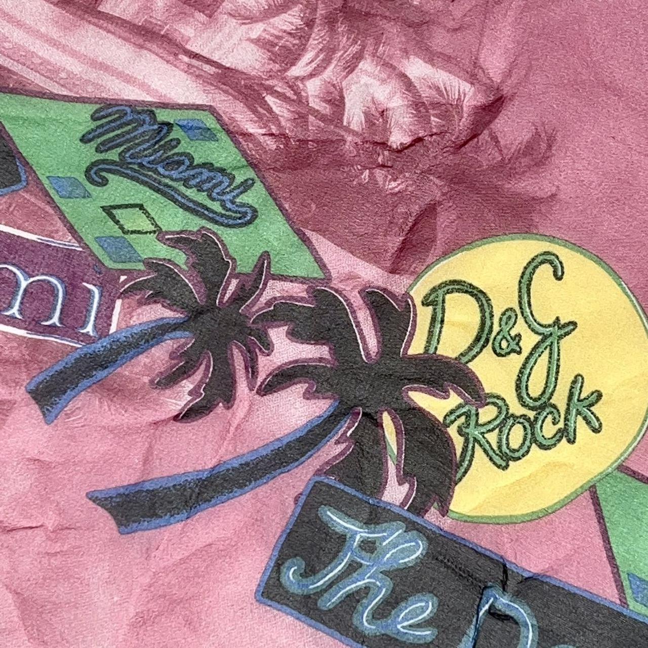 D&G Rock Y2K Miami Print Silk Scarf Absolutely... - Depop
