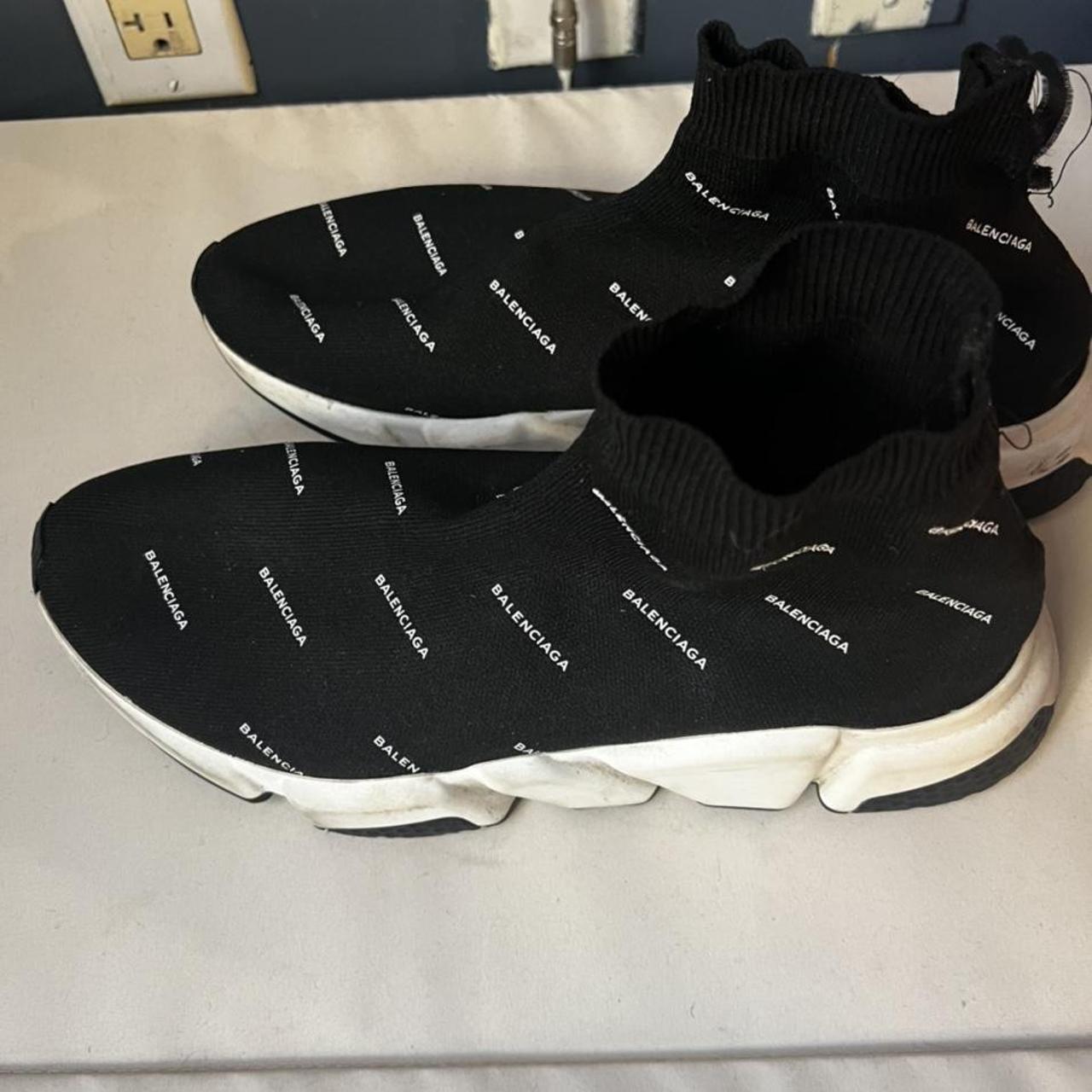 Balenciaga Fair condition Right foot back has a rip - Depop