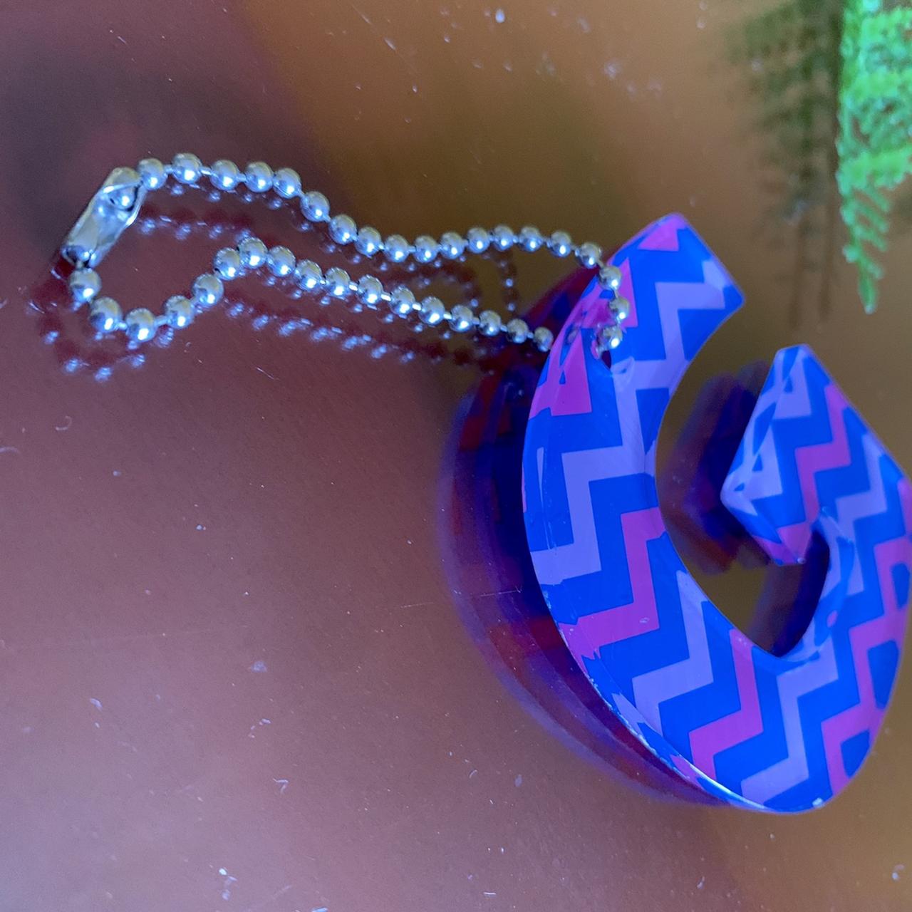 G Letter Initial Keychain Acrylic Sign Name tag Use... - Depop