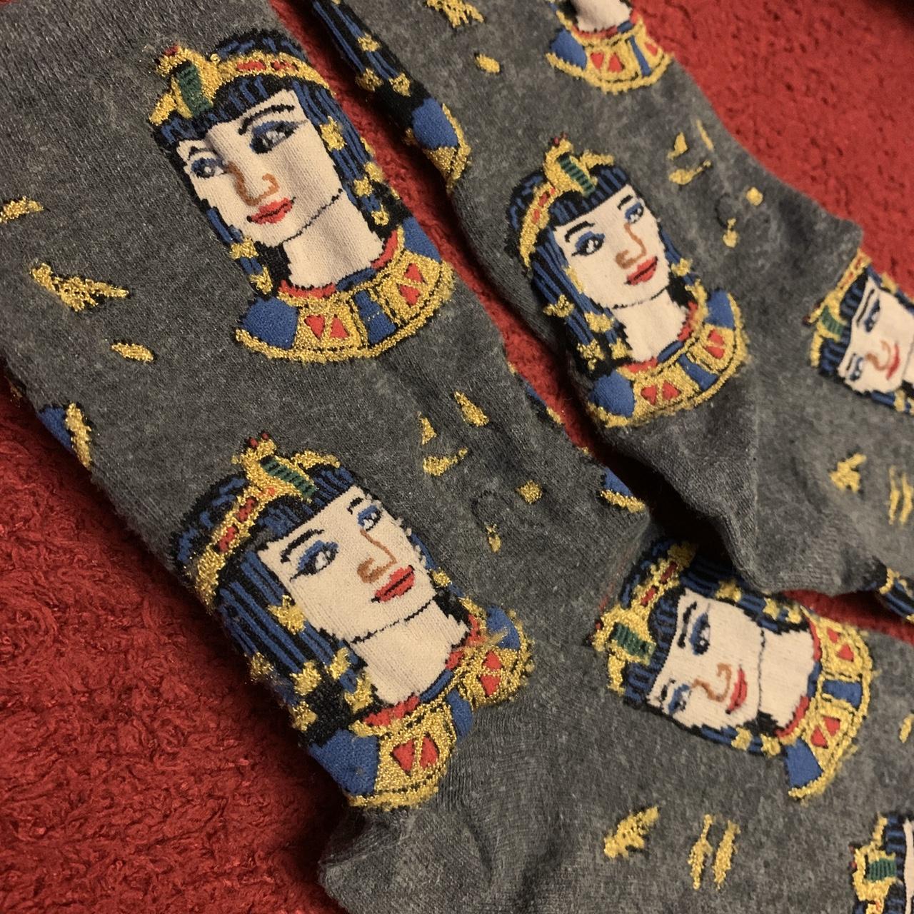 Egyptian Queen Cleopatra Crew Socks 🧦 - I only wore... - Depop