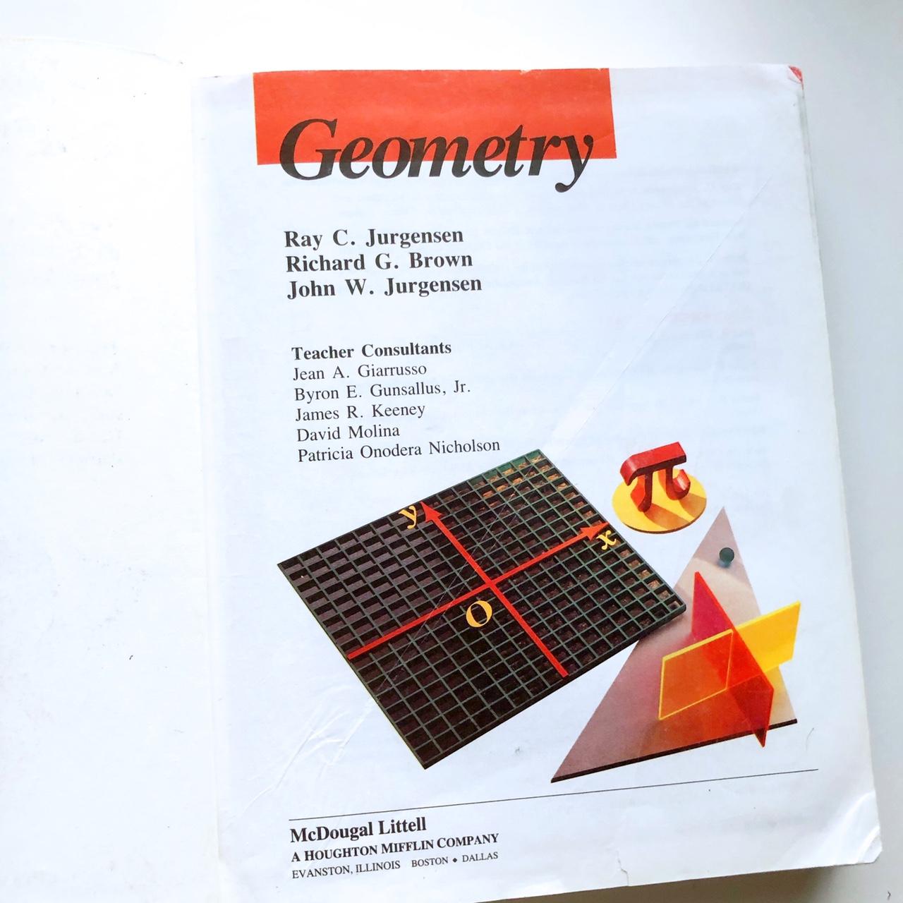 Geometry Textbook - Ray C. Jurgensen, Richard G.... - Depop