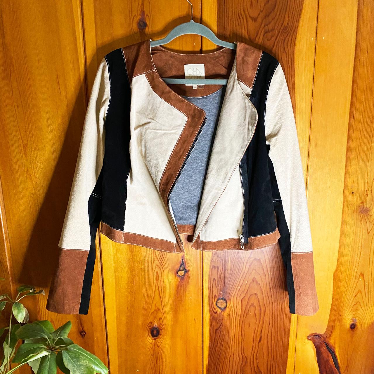 Chaser Women's Brown and Black Jacket | Depop