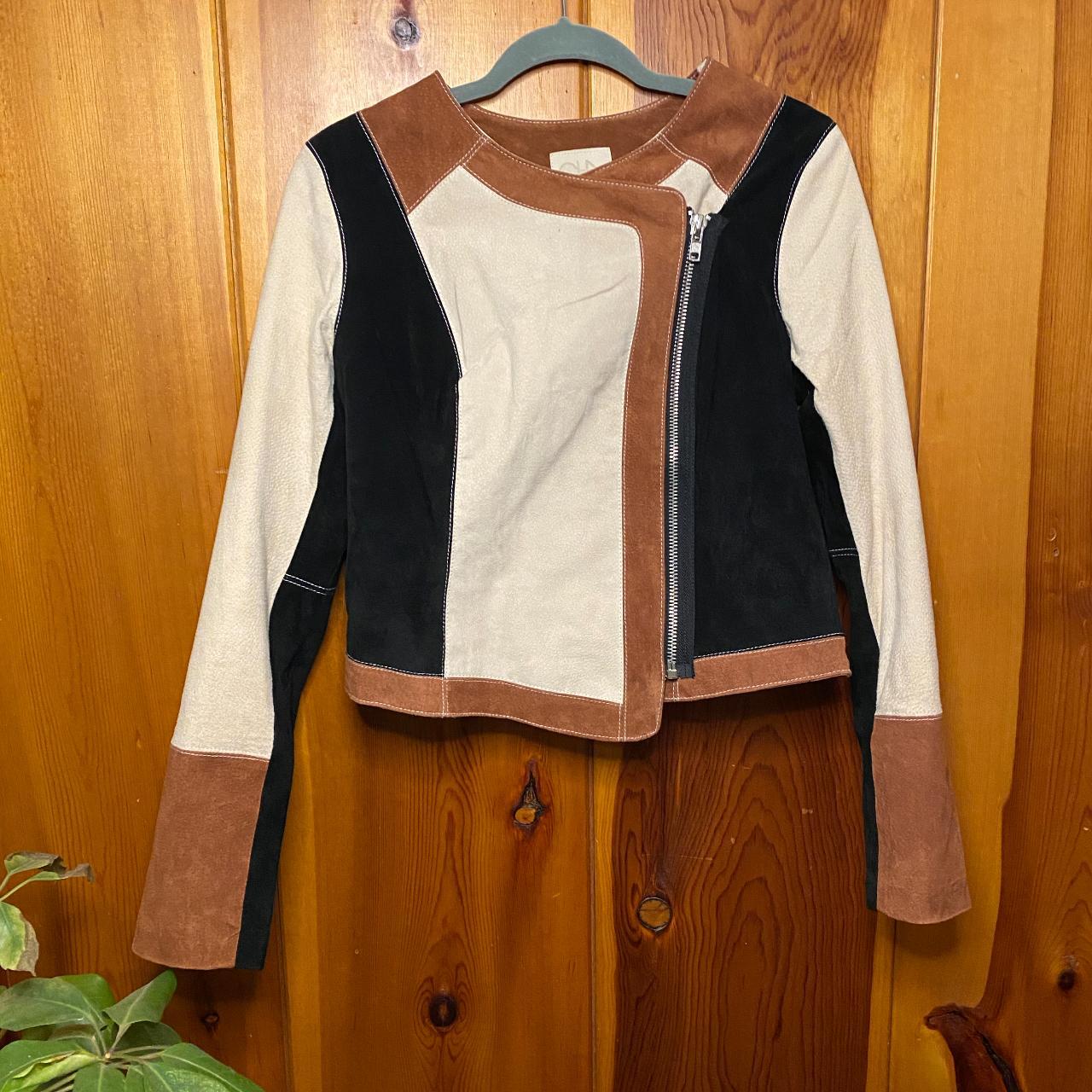 Chaser Women's Brown and Black Jacket | Depop