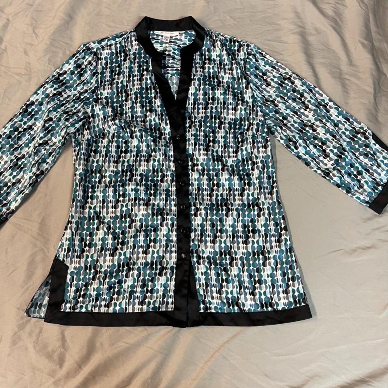 JM Collection Women Button Down Top Women... - Depop