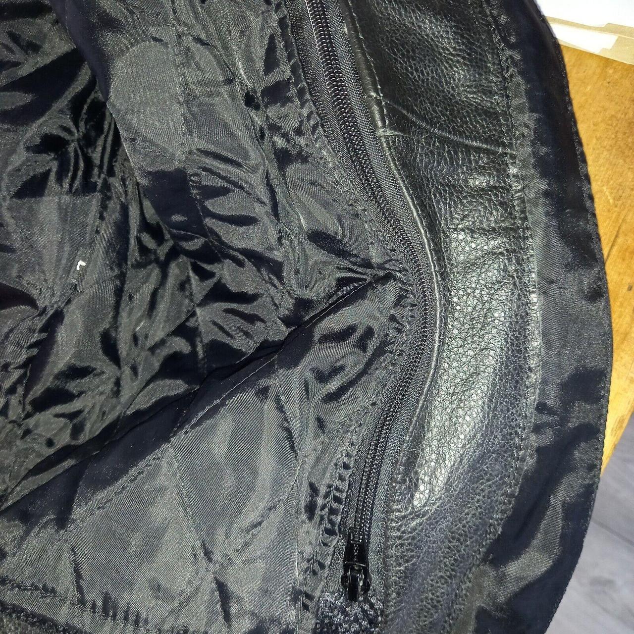 J&S Leather Motorcycle Jacket Black 40 J&S Leather... - Depop