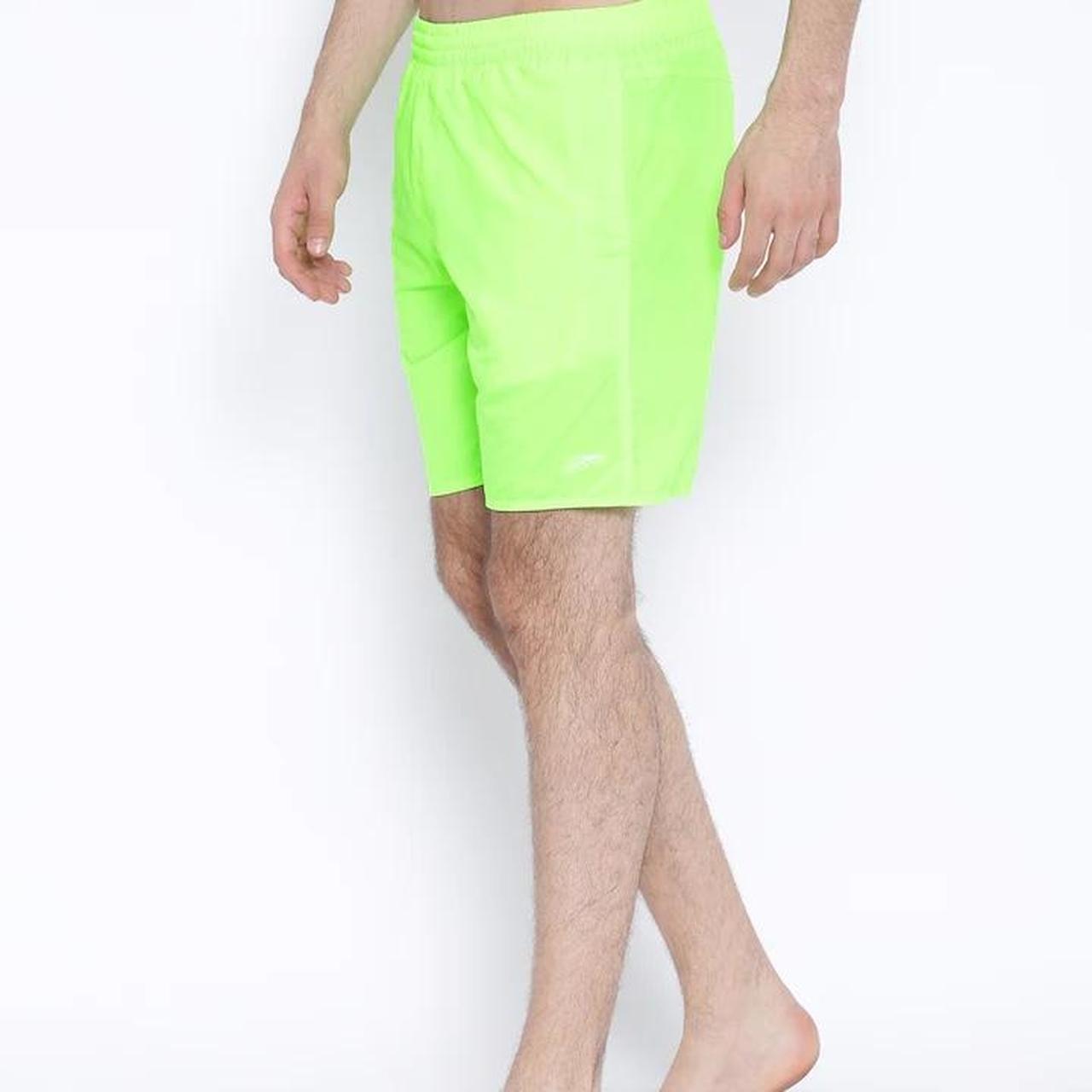 Speedo men’s swim tunks neon green Brand new never... - Depop