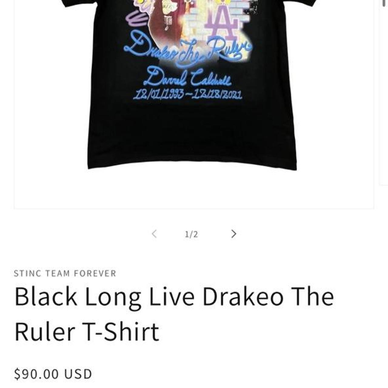 RIP Drakeo The Ruler Tee🖤 -size small - authentic -... - Depop