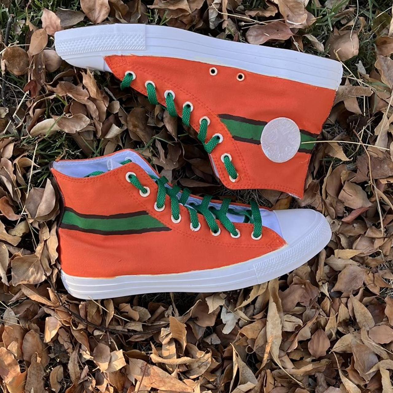 Custom Fall converse Chuck Taylor All Star... - Depop
