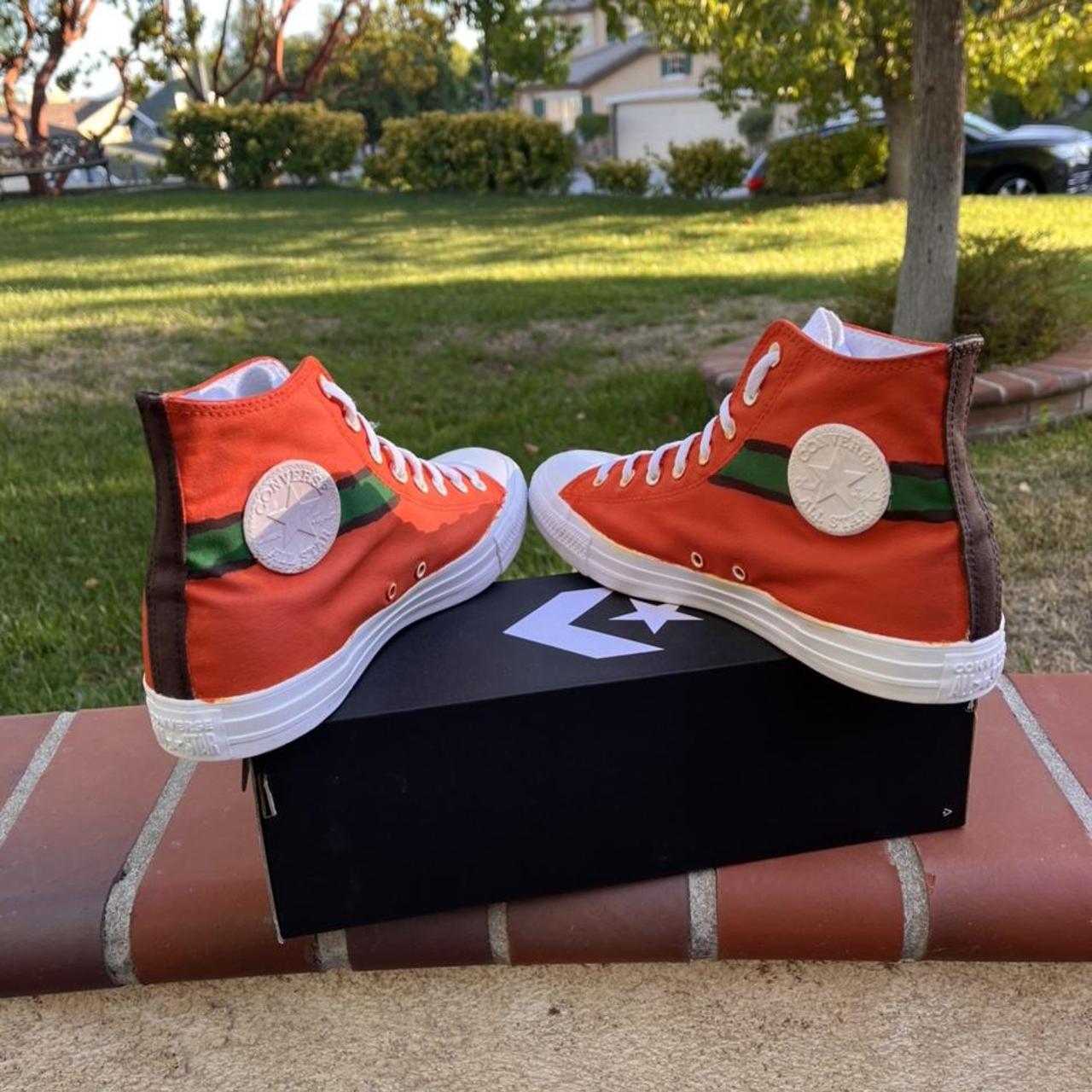 Custom Fall converse Chuck Taylor All Star... - Depop