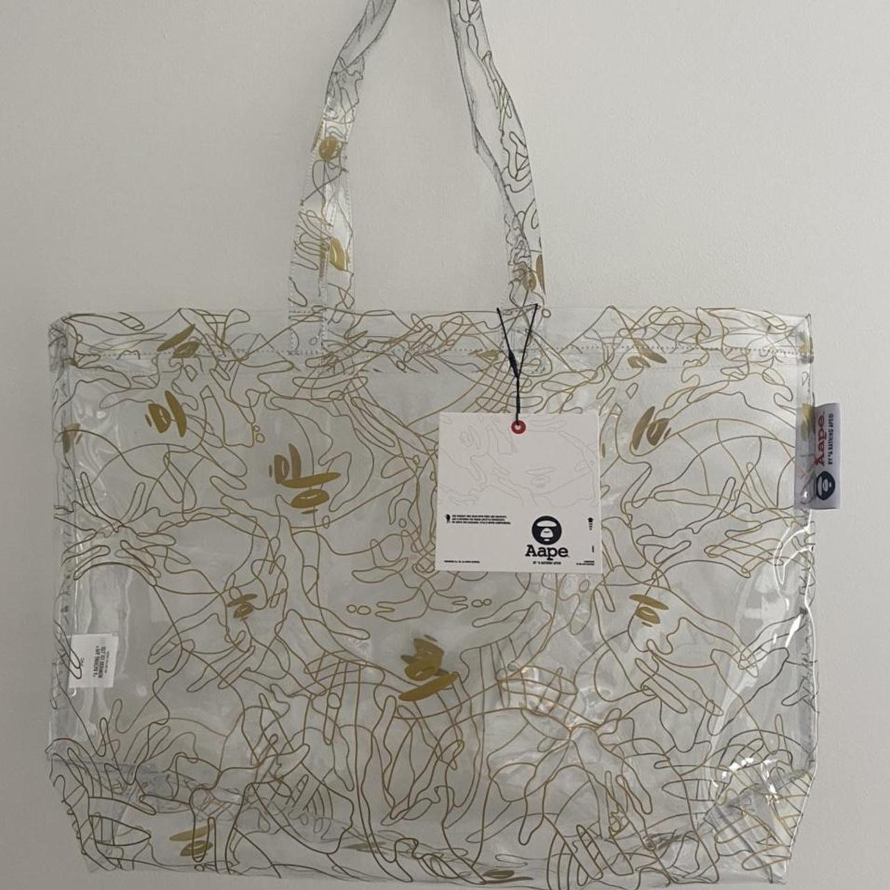 Bathing Ape (aape) Vinyl / plastic shoulder bag... - Depop