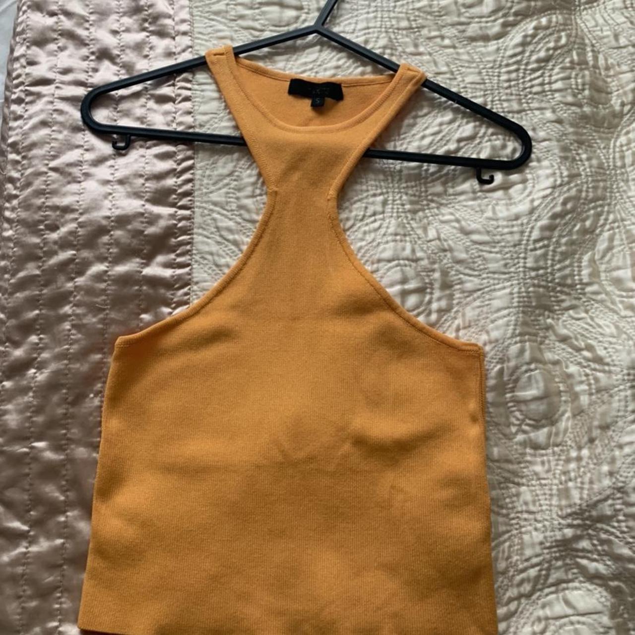 Revolve Kyla cropped top in orange apricot Seen on... - Depop