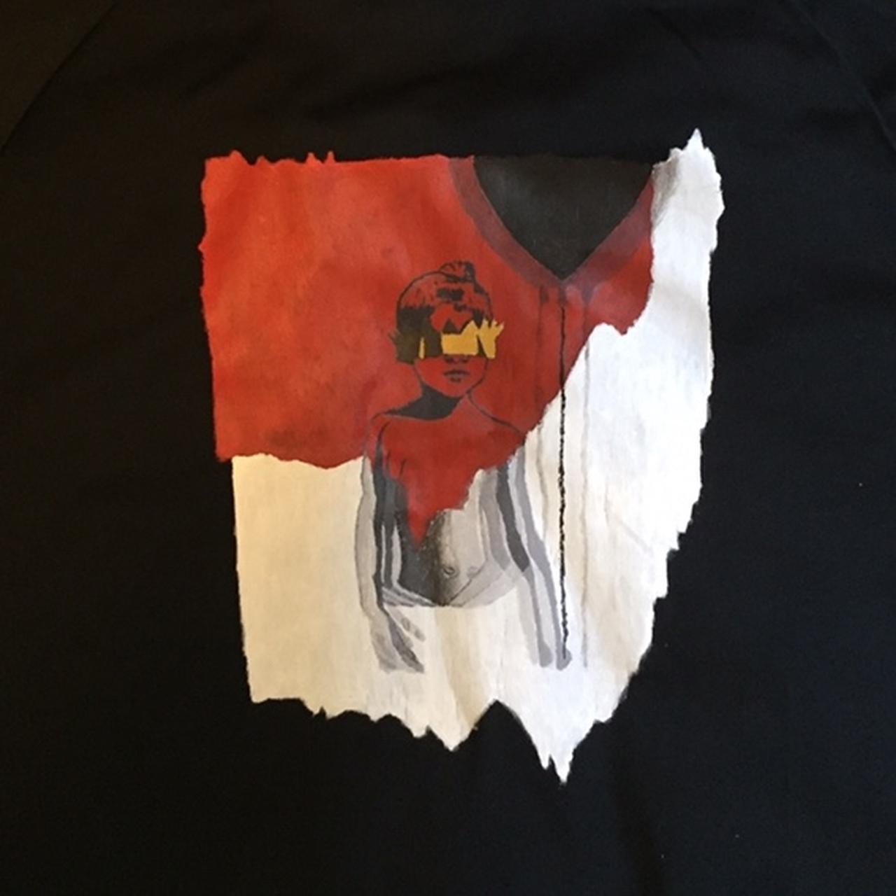 RIHANNA - ANTI album cover hand painted by me onto... - Depop