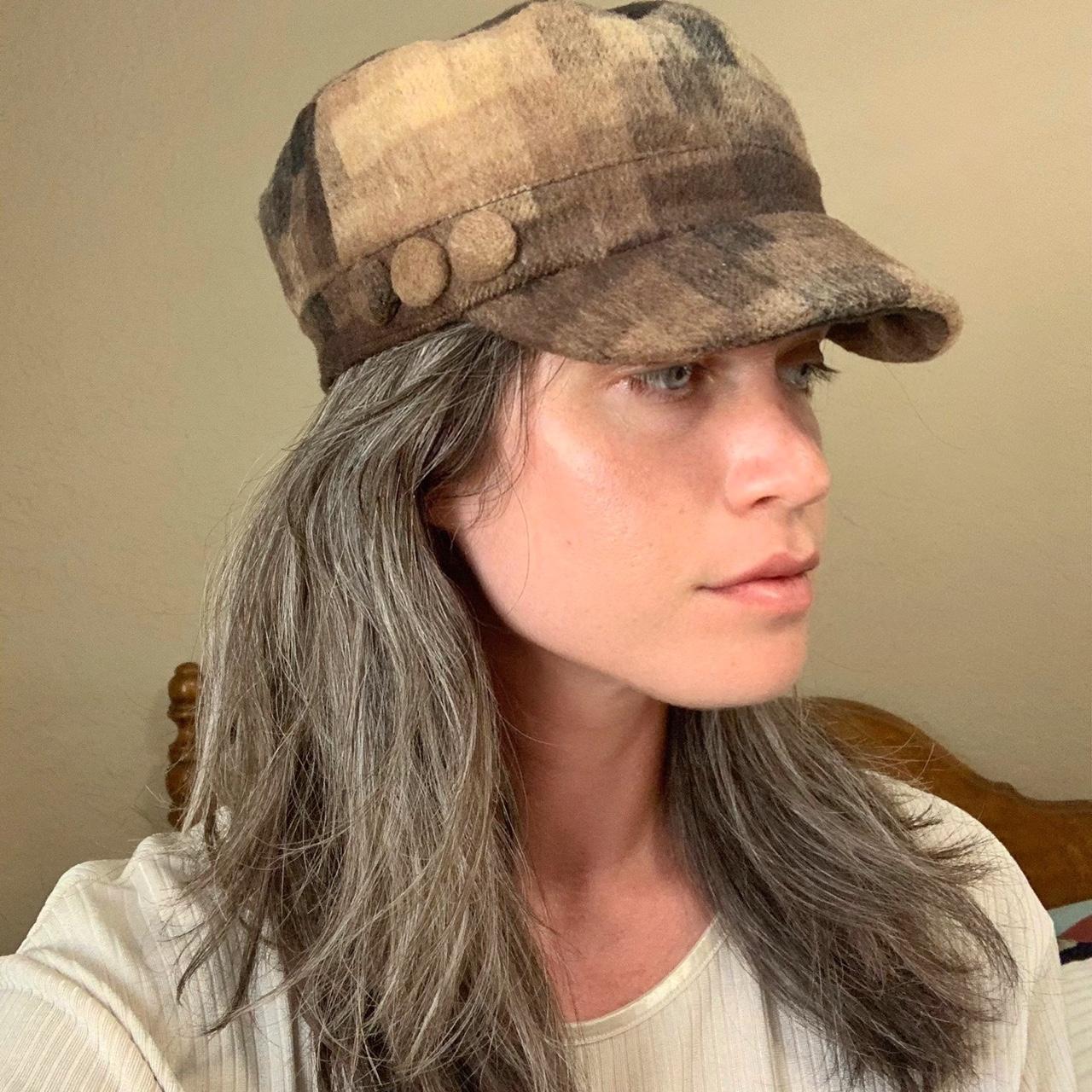 Checkered Flat Academia Cap. Cute for fairy grunge,... - Depop