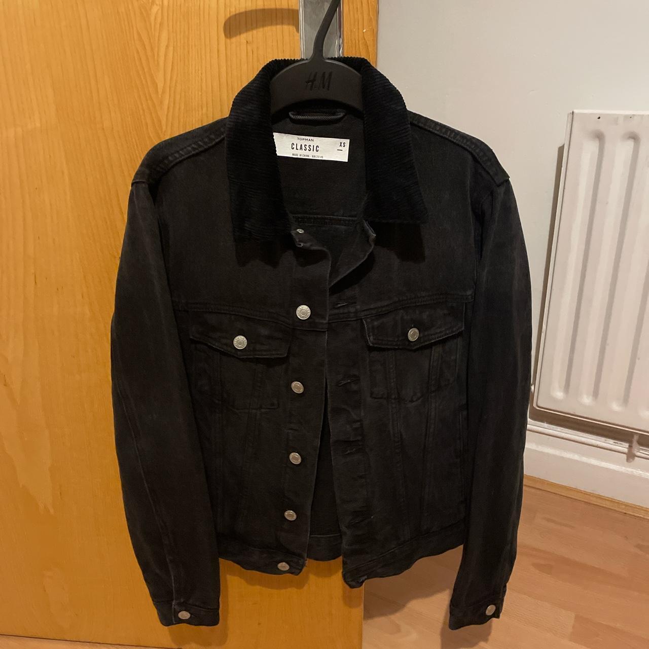 Black Topman denim jacket, worn only a handful of... - Depop