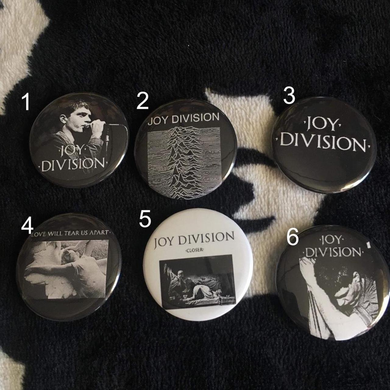 joy division / ian curtis goth band pins the price... - Depop