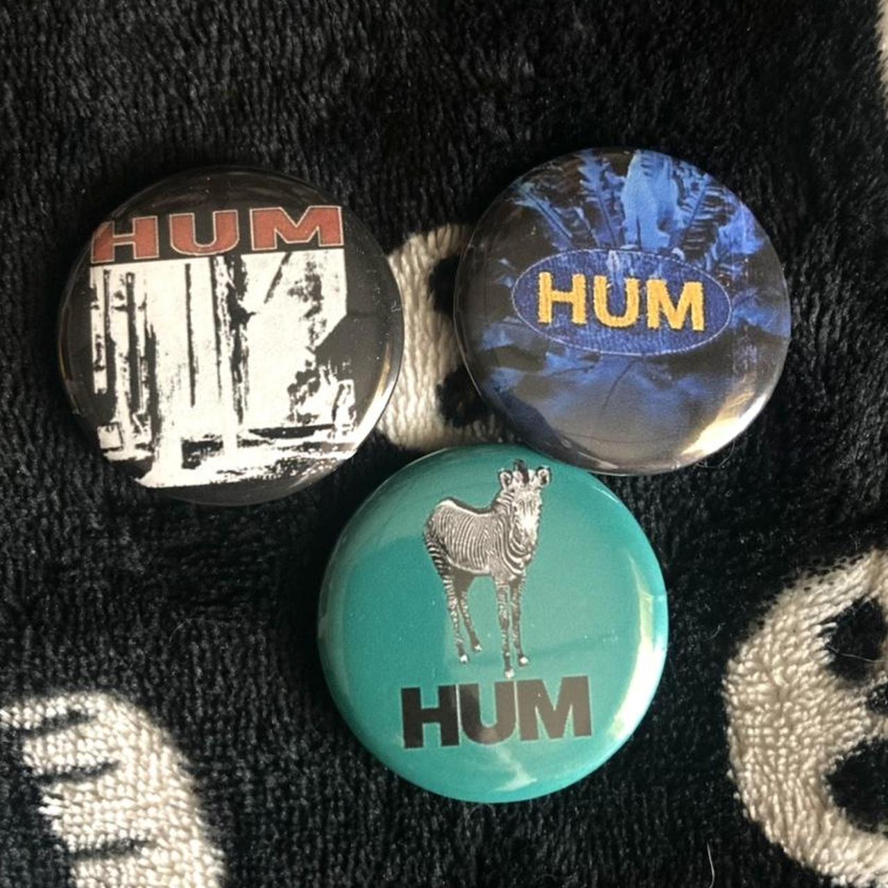hum band pins the price stated comes with all of... | Depop