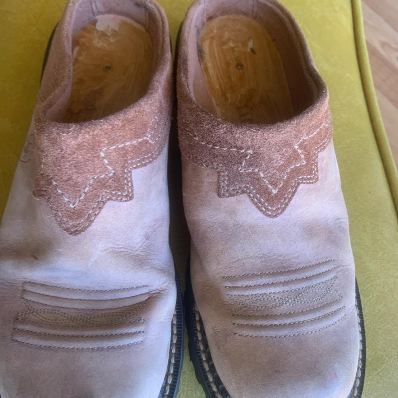 Western Ariat Mule Normal vintage wear, soles are... - Depop
