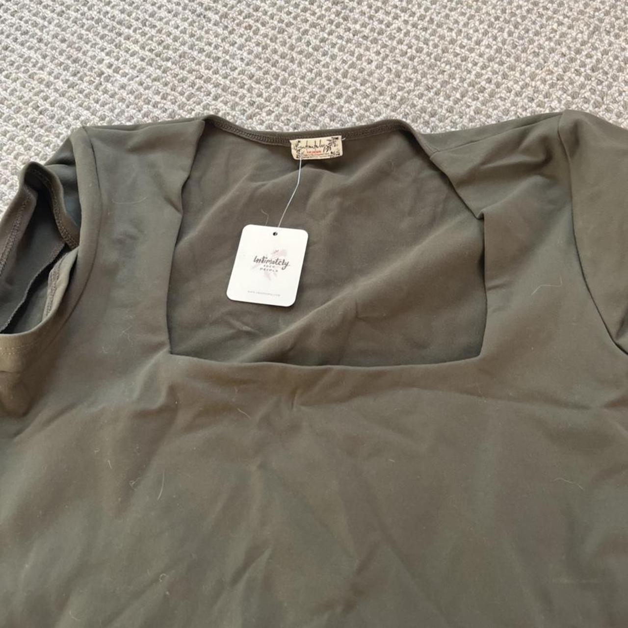 Free people square neck body suit 🌞 Never... - Depop