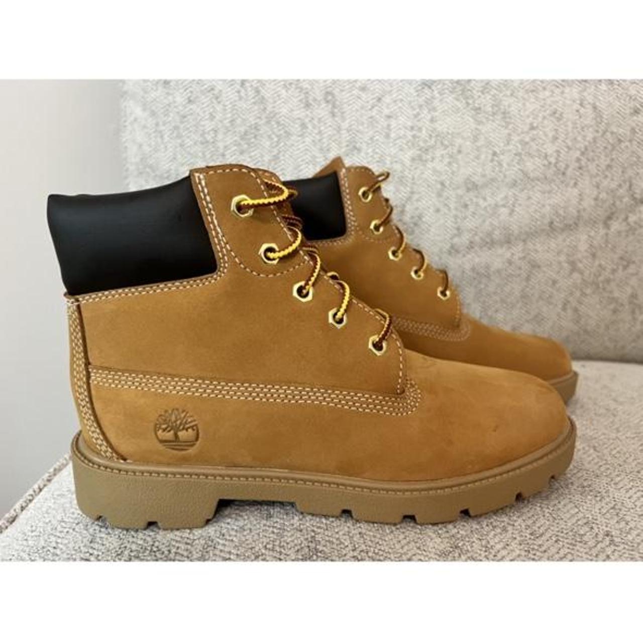 Size 3.5 KIDS Timberland boots. | Depop