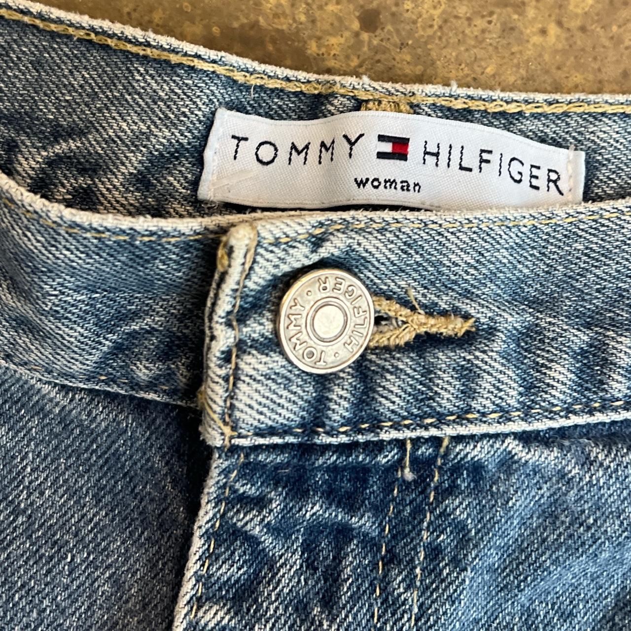 Y2K early 2000s era Tommy Hilfiger denim cutoff... - Depop Y2K early 2000s era Tommy Hilfiger denim cutoff... - Depop