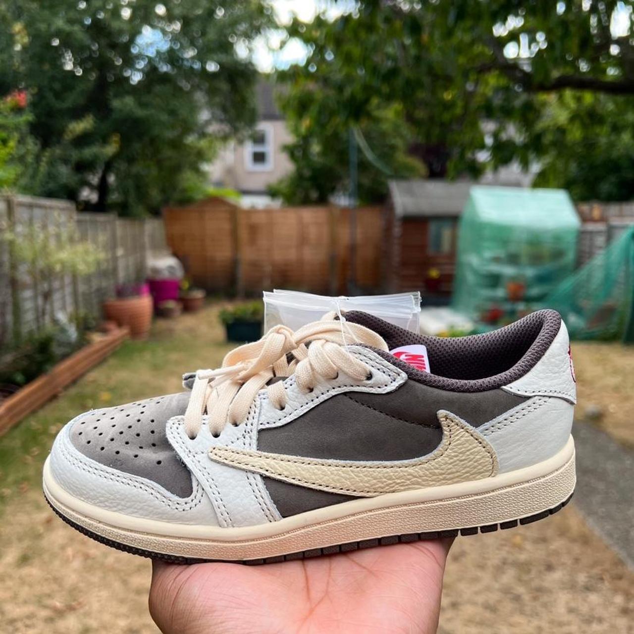 Nike x Travis Scott Air Jordan 1 Low (PS) Reverse... - Depop