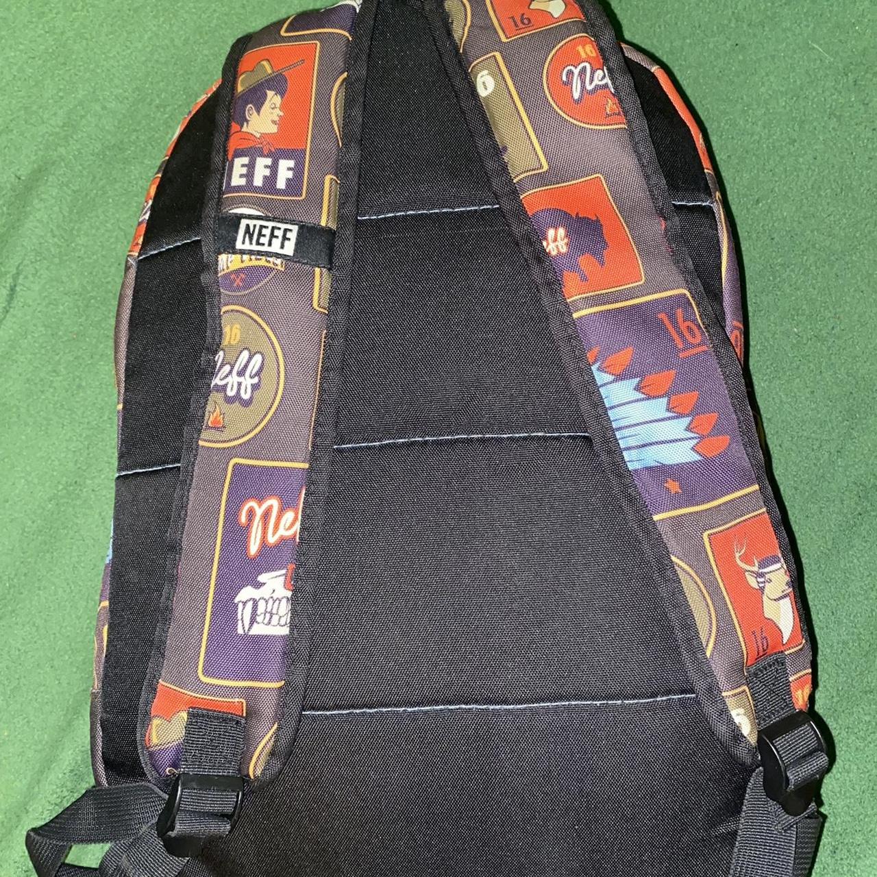 Super clean Neff skateboard all over camp patch... - Depop