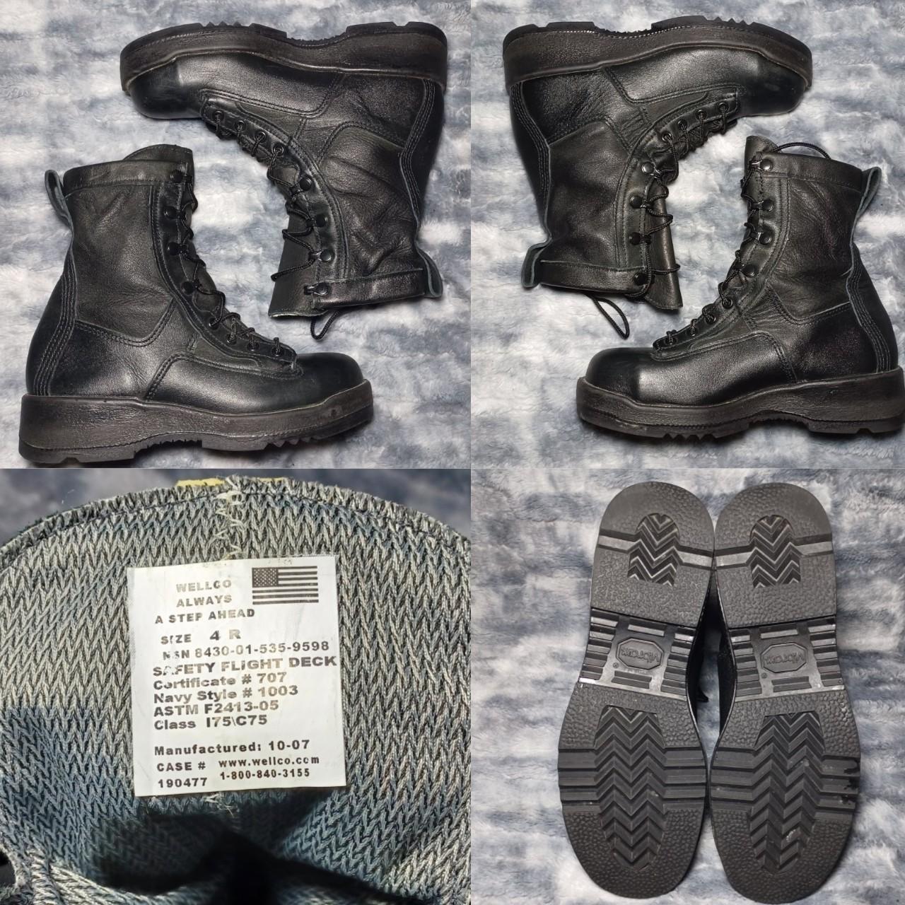 Wellco Military Vibram Combat Boots CONDITION:... - Depop