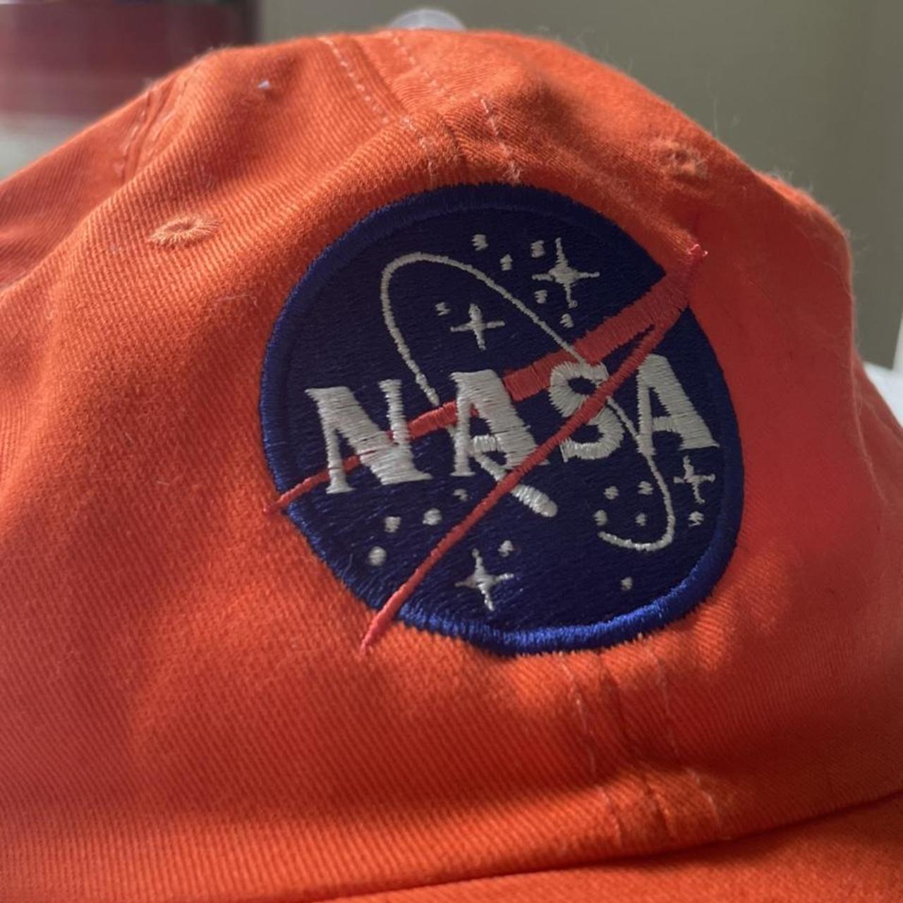NASA Women's Orange Hat | Depop
