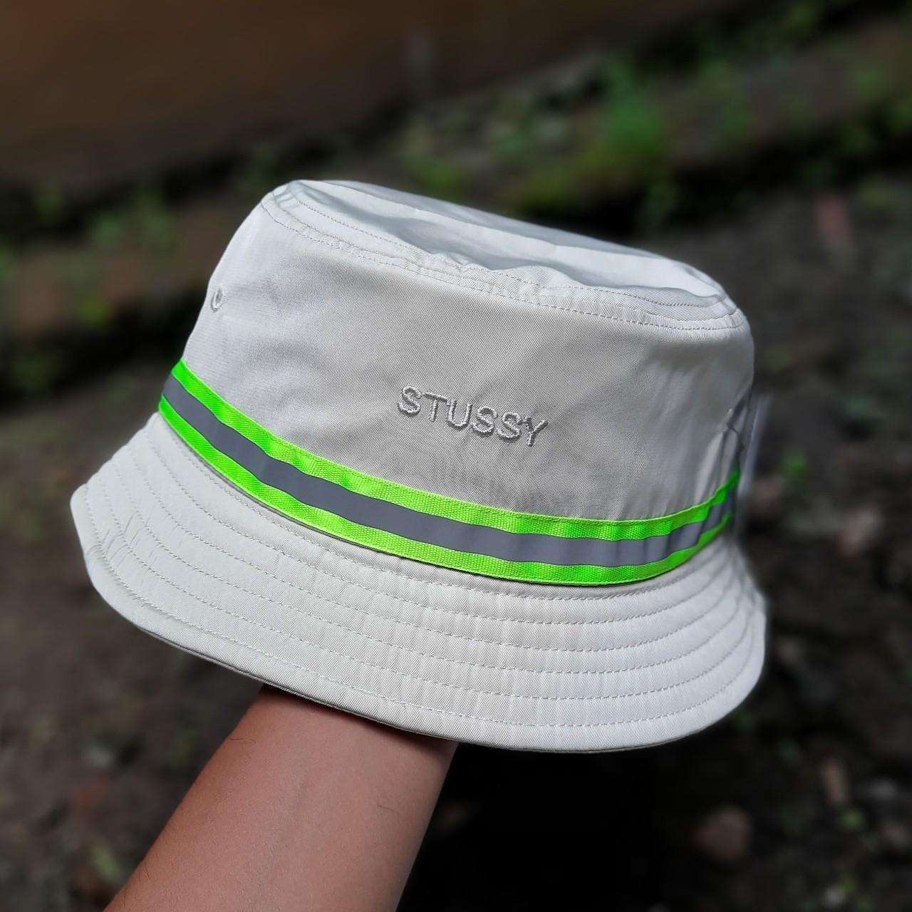 Stussy Nylon Reflective Tape Bucket Hat Please read... - Depop