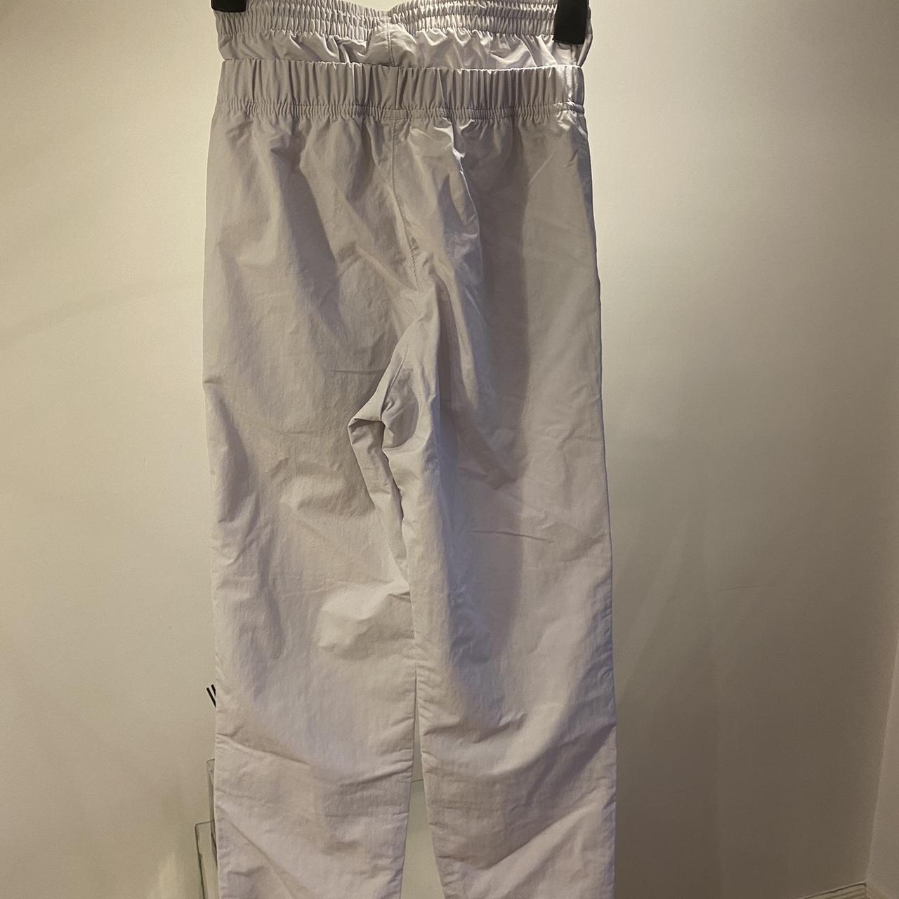 brand new parachute white trousers with double... - Depop