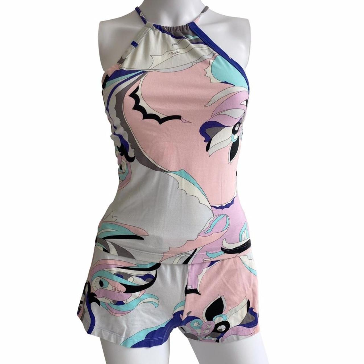 EMILIO PUCCI - pucci print two piece set, halter... - Depop