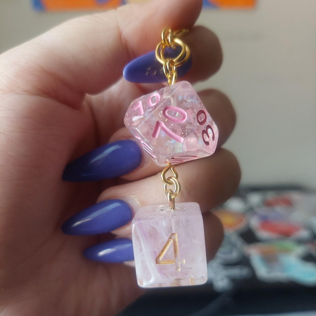 DnD Dice Charm Keychains !!! °Handmade DnD Dice... - Depop