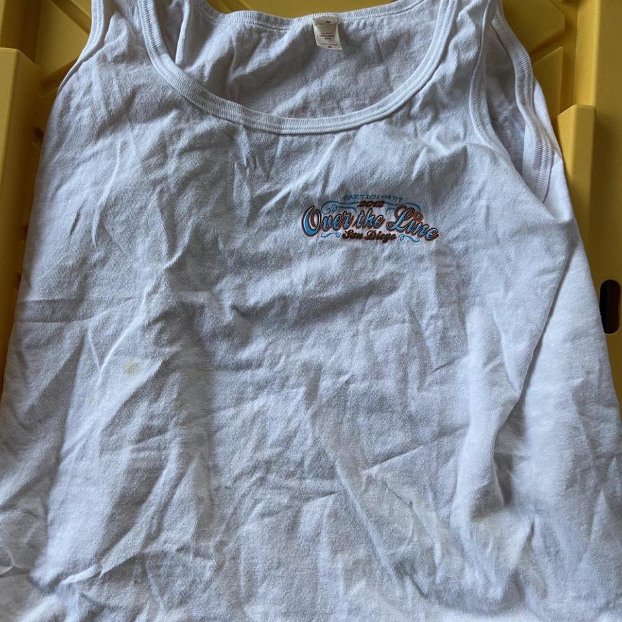 Vintage tank Top Over The Line old school - Depop