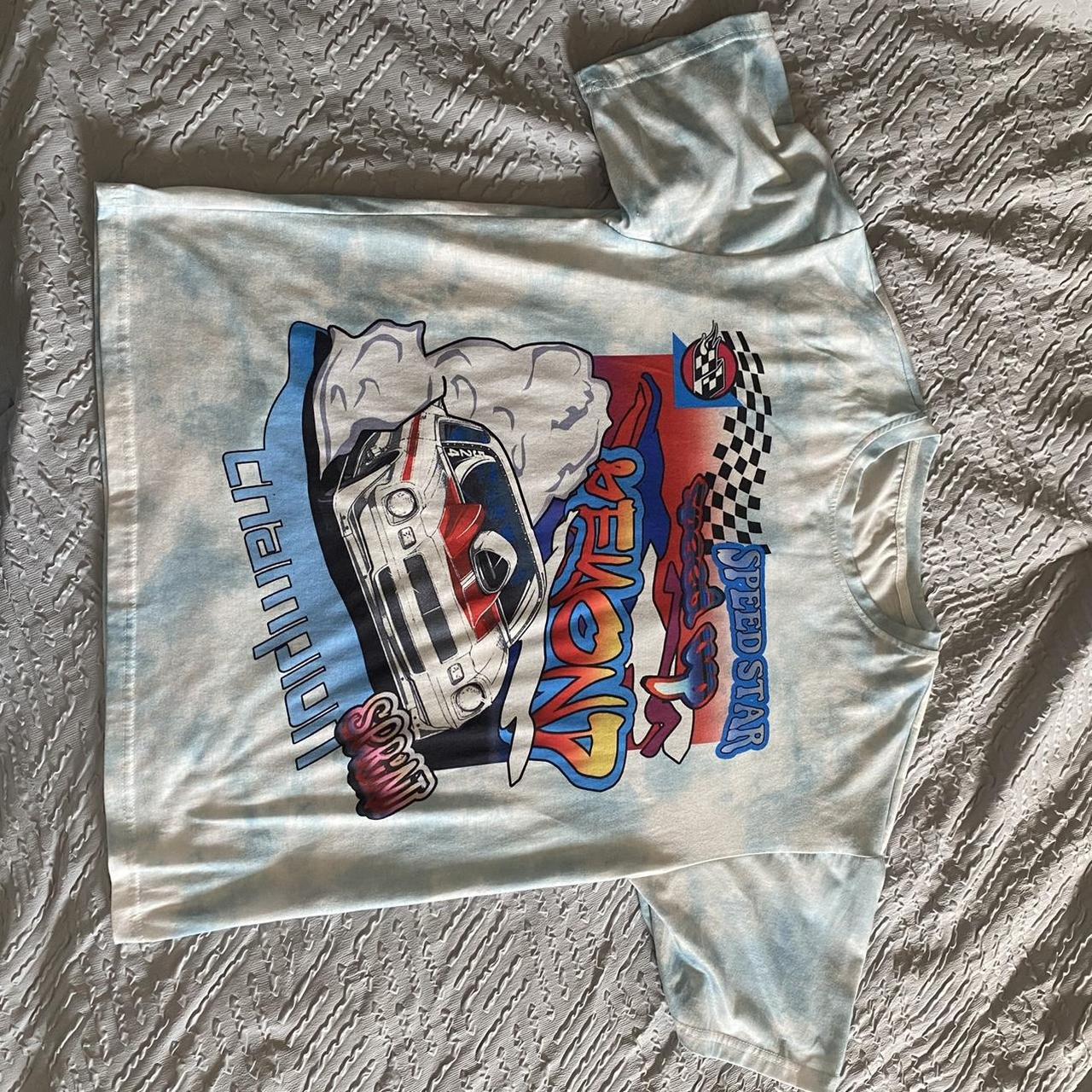Vintage oversized race car tee - Depop