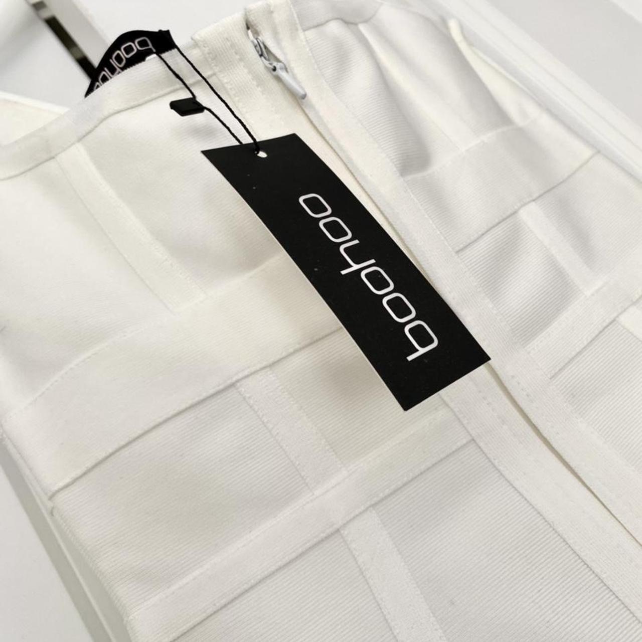 Boohoo Women's White Dress | Depop