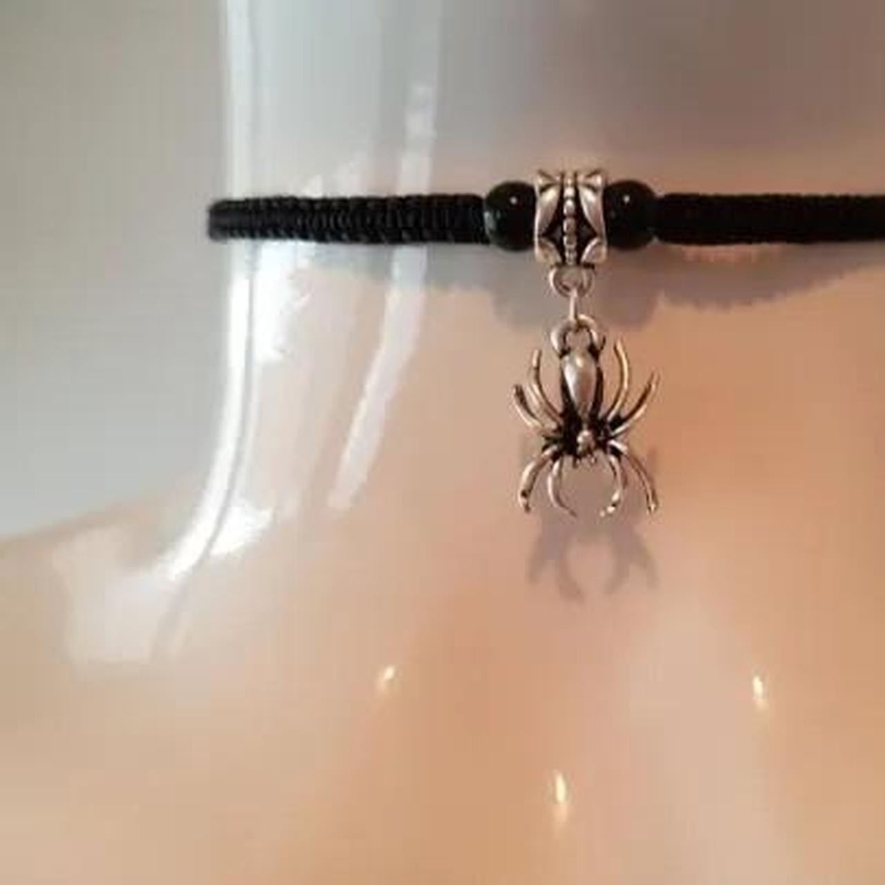 Spider choker. Handmade using an alloy spider charm... - Depop