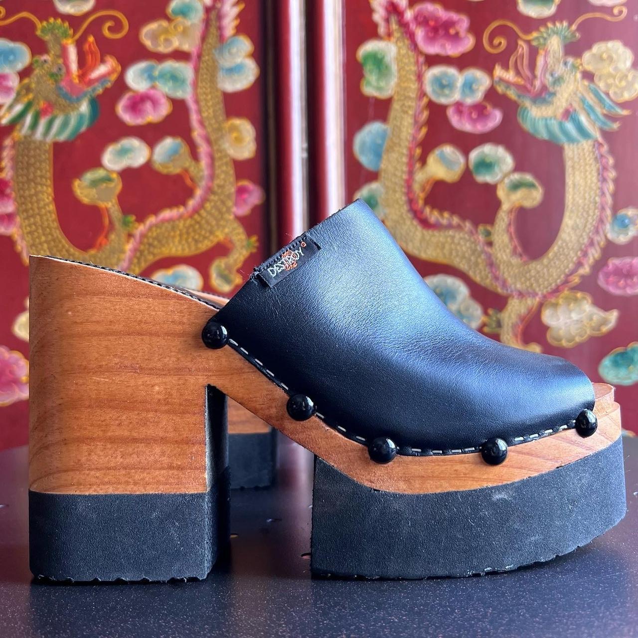 Vintage Destroy Platform Clogs Price drop from... - Depop