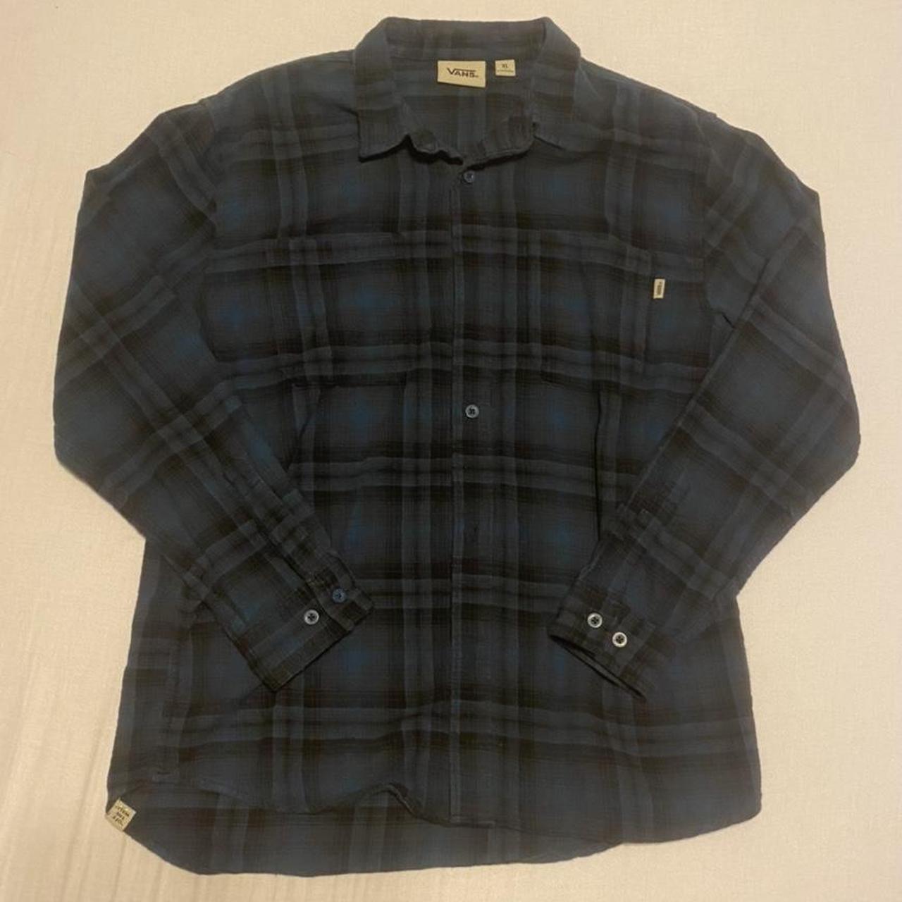 Vans youth XL flannel -Only worn once -All sales... - Depop