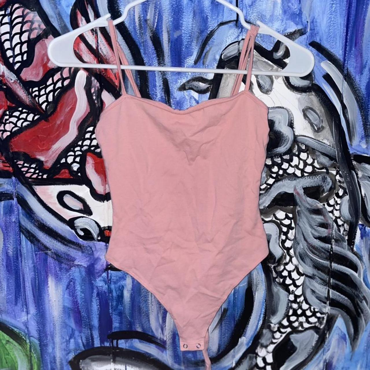 Garage pink tank tank top body suit. Square... - Depop