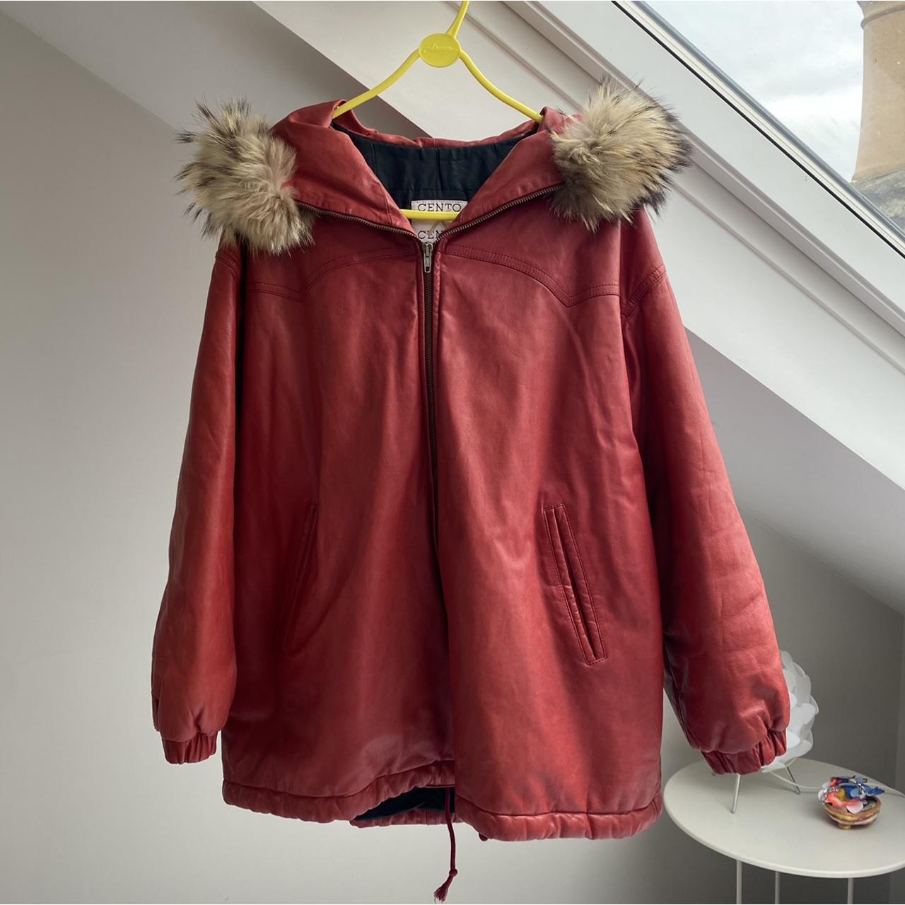 red Iceberg x Cento Cento collab leather jacket with... - Depop