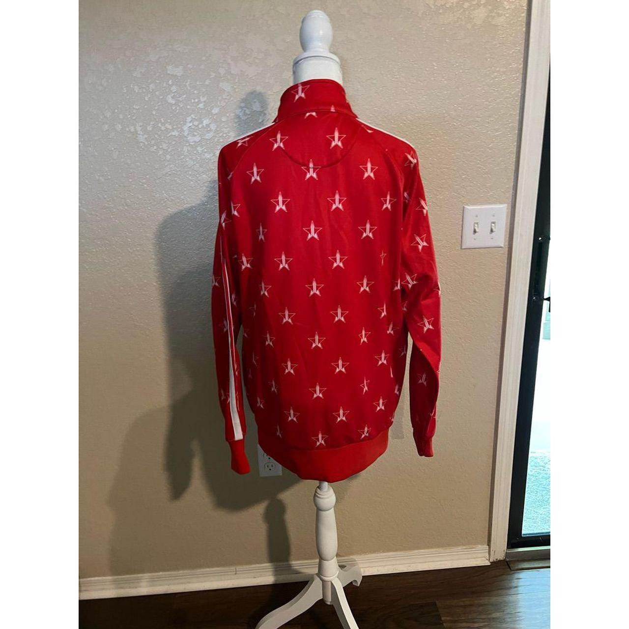 Bright red track suit jacket by jeffree Star with... - Depop