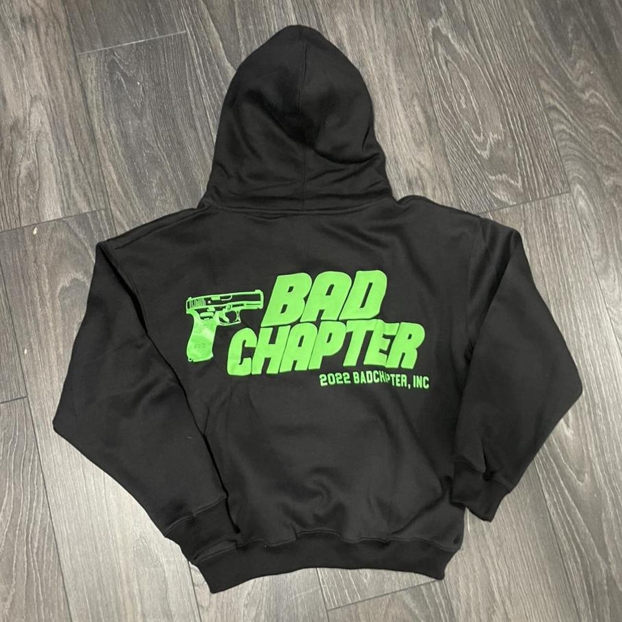 “BAD CHAPTER” Small Oversized Black Sweatshirt... - Depop